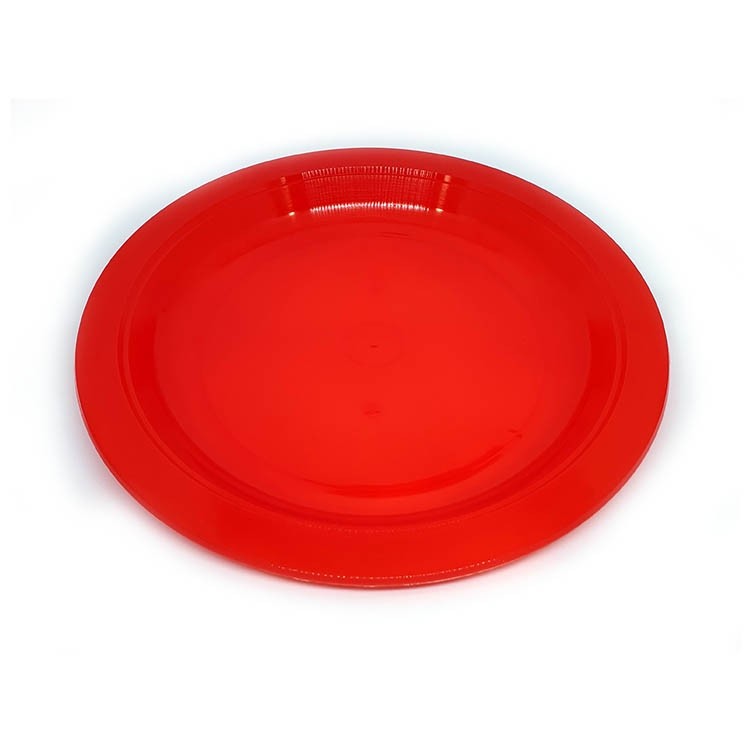 MS 230P 9" Plastic Plate (Red)